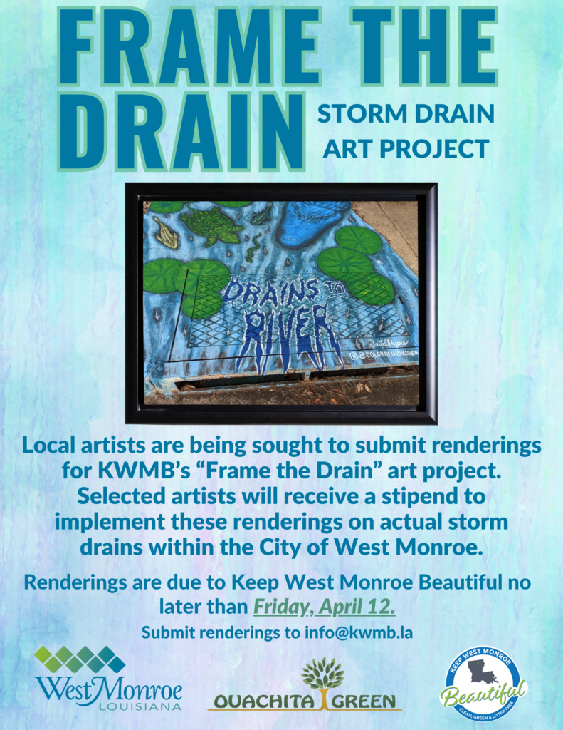 Frame the Drain: Storm Drain Art Project - Ouachita Green